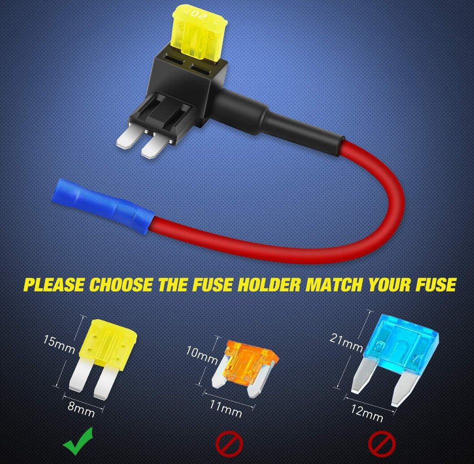 Fuse Box Quick Tap Add-a-Circuit with 5amp & 20amp Fuses - MICRO 2 SIZ ...