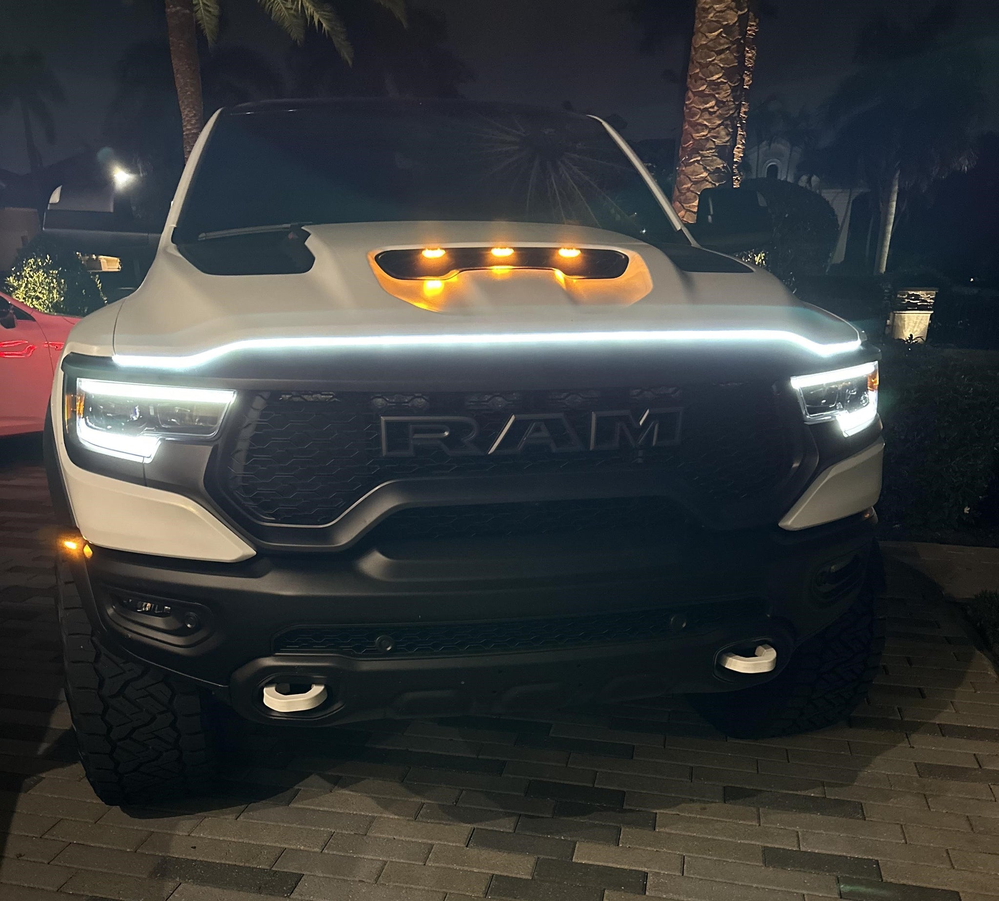 High Power DRL Hood LED Light with Start-up Sequence in White or Amber ...