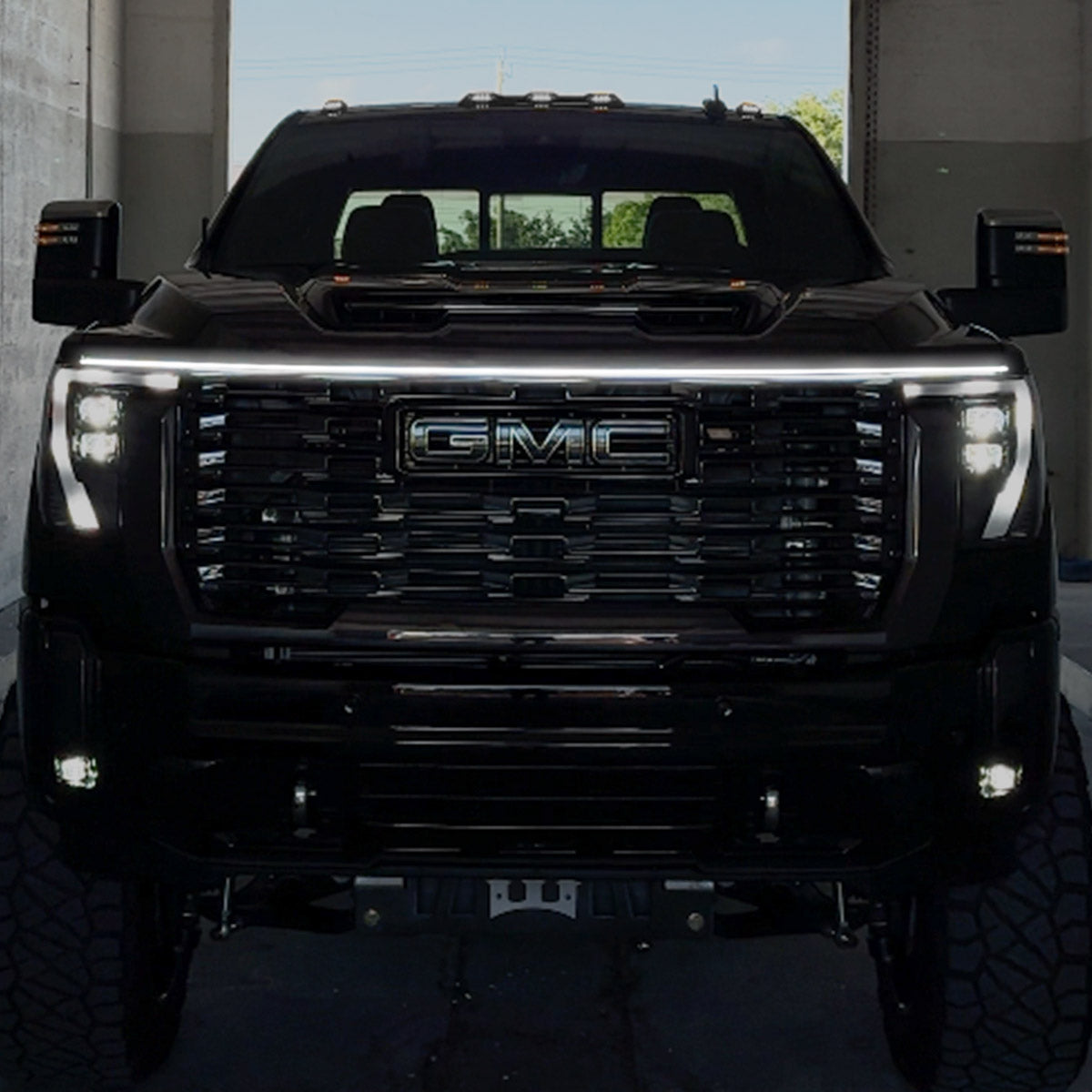 High Power DRL Hood LED Light with Start-up Sequence in White or Amber - GoRECON