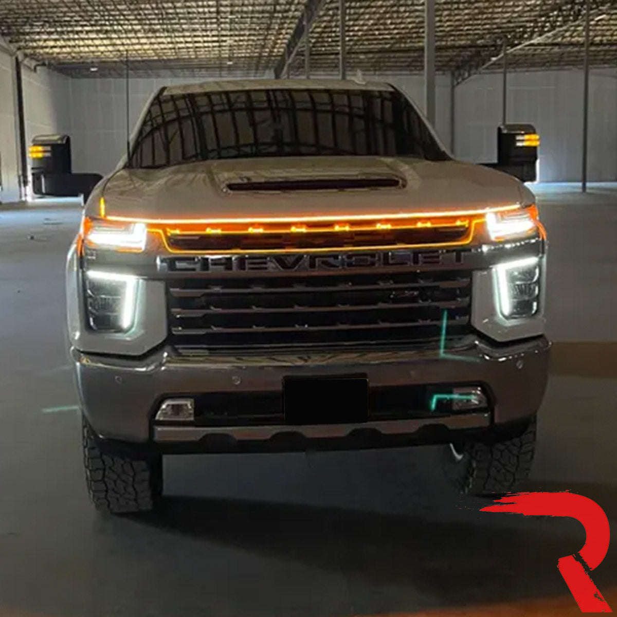 High Power DRL Hood LED Light with Start-up Sequence in White or Amber ...