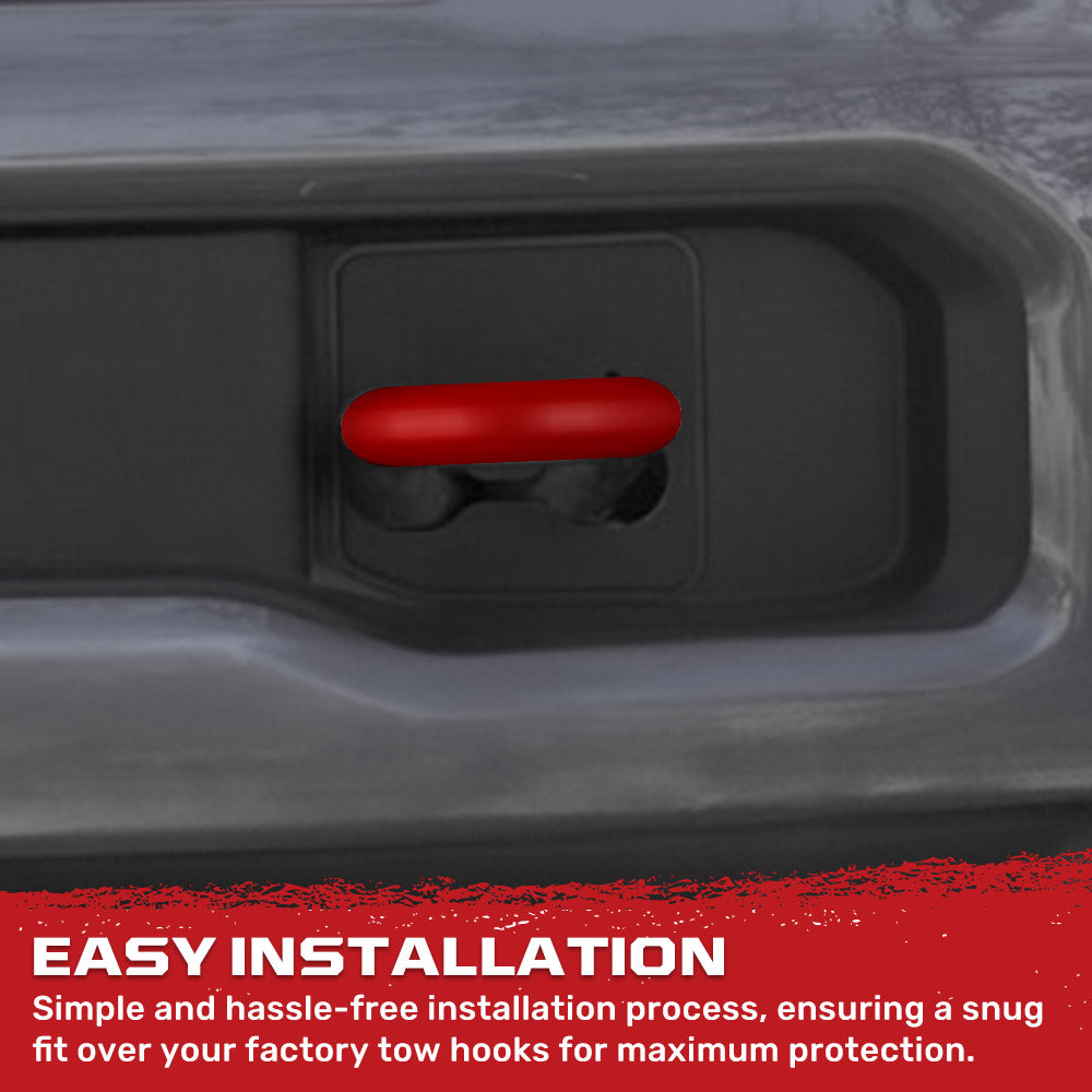 Ford 15-23 F150 & Raptor Tow Hook Covers 2-Piece Set of Silicone Cover ...