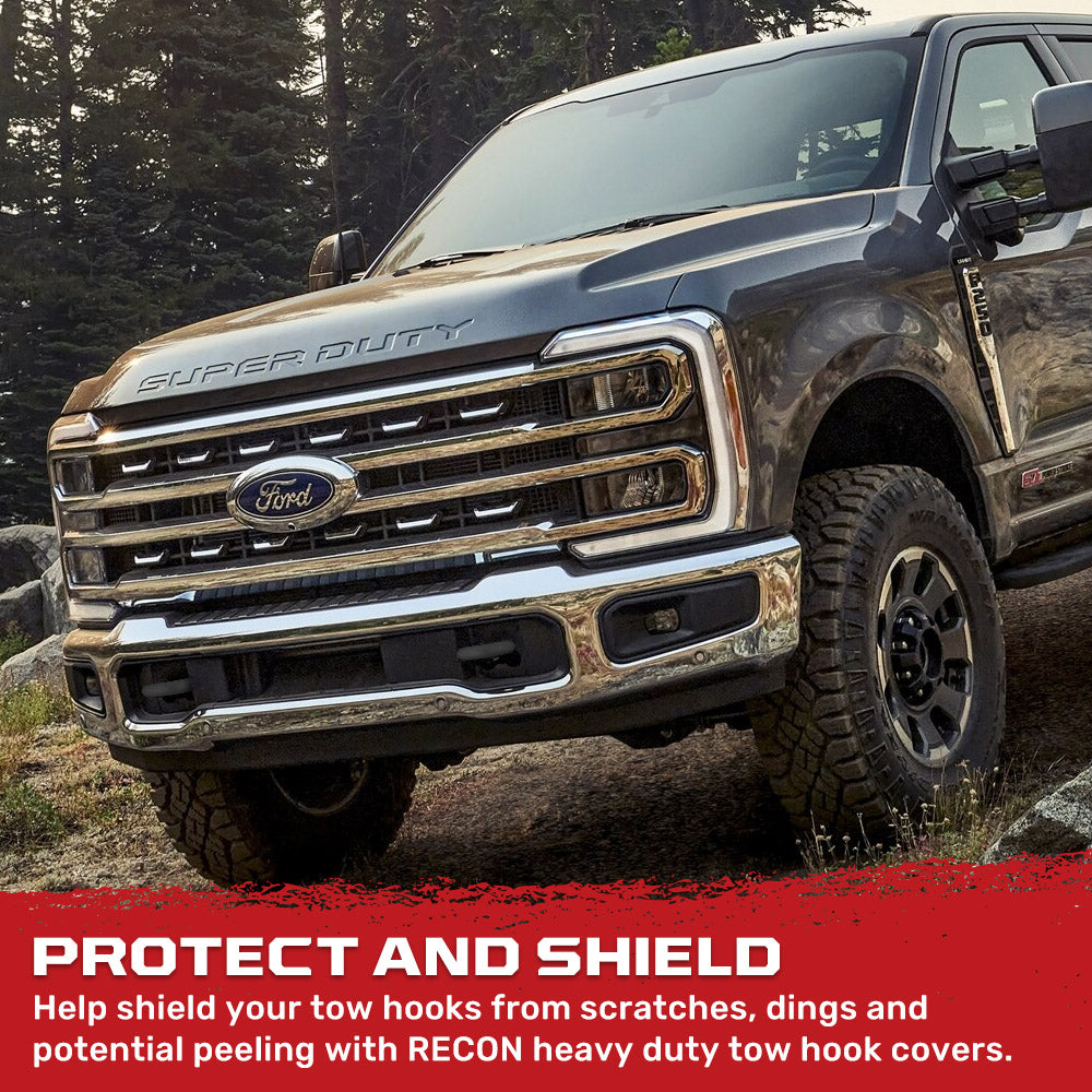 Ford 17-23 Super Duty Tow Hook Covers 2-Piece Set of Silicone Covers S ...