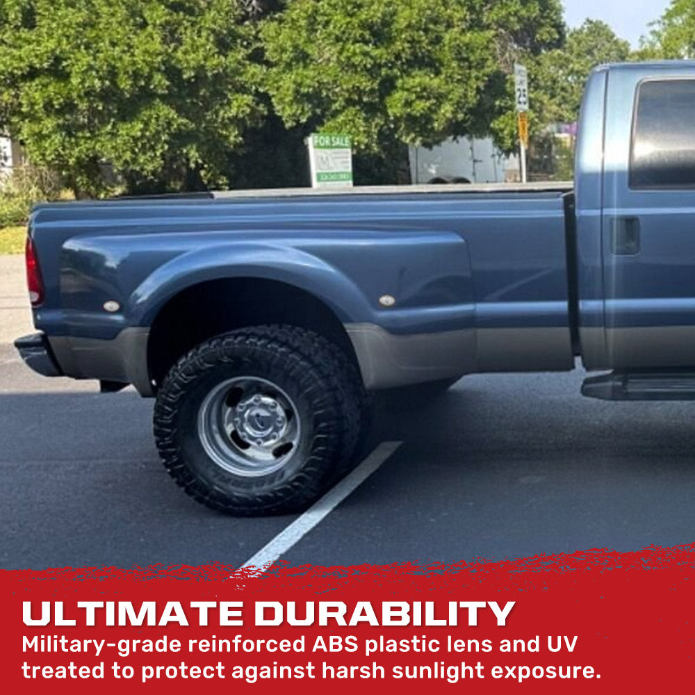 Ford Super Duty 99-10 Amber & Red Fender LED Lights (4-Piece Set) Smok ...