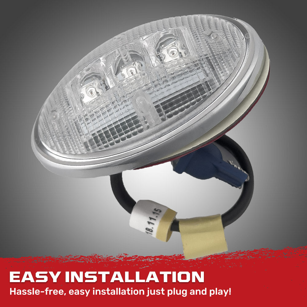 Ford Super Duty 99-10 Amber & Red Fender LED Lights (4-Piece Set) Smok ...