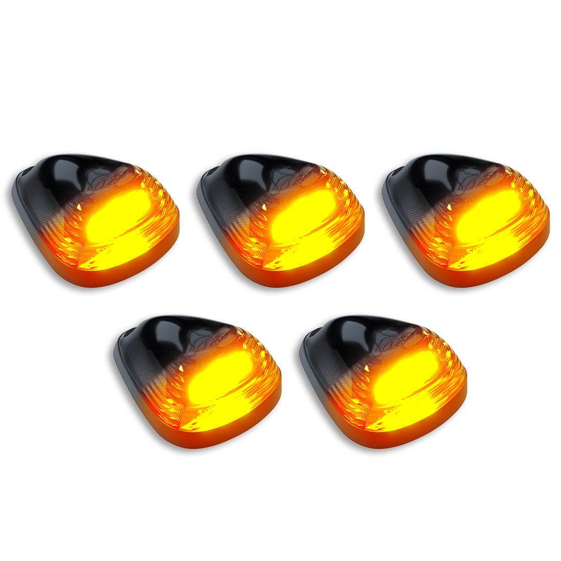 Ford Super Duty 99-16 5-Piece Cab Light Kit Strobe LED in White & Ambe ...