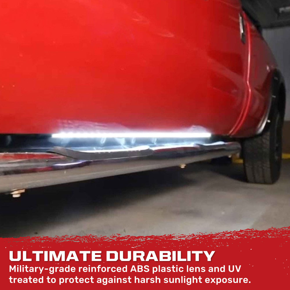 "Big Rig Ice" Side Mounted High Power LED Light Bar Kit Amber Running ...