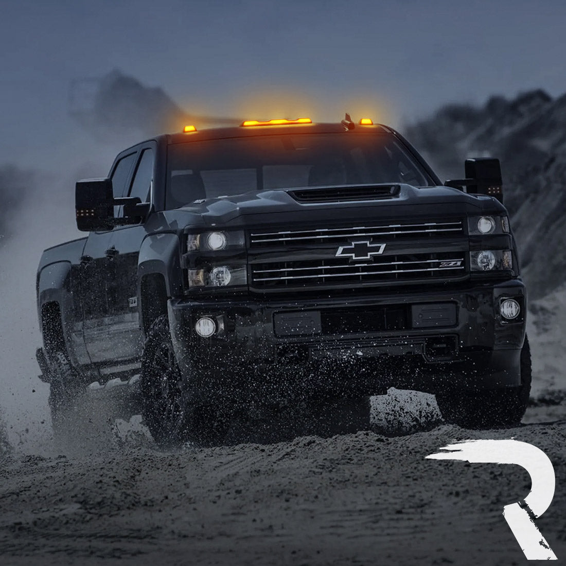 GMC & Chevy 20-25 (4th GEN Body Style) Heavy-Duty (3-Piece Set) Smoked ...