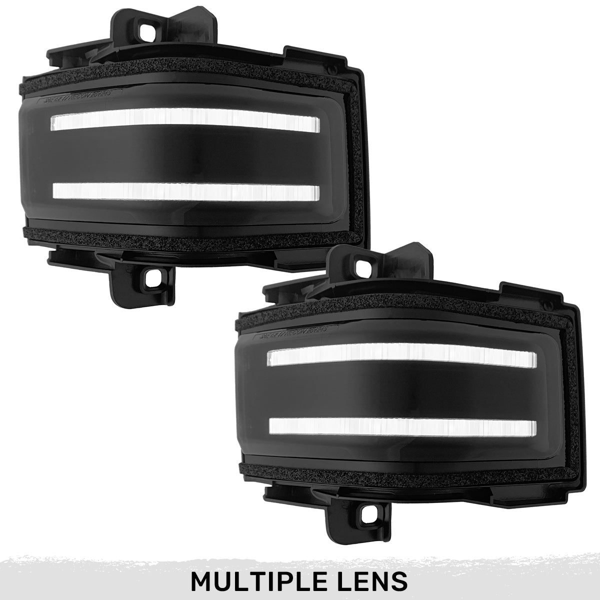 Ford 17-25 Super Duty White DRL LED Side Mirror Lenses - Multiple Lens ...