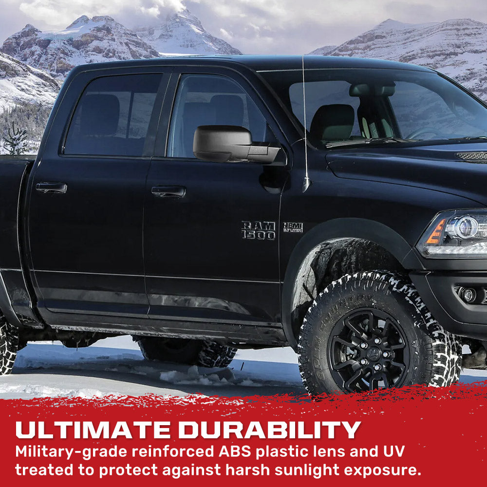 Dodge 09-18 RAM 1500 Side Mirror Lights (2-PC Set) High Power LED Whit ...