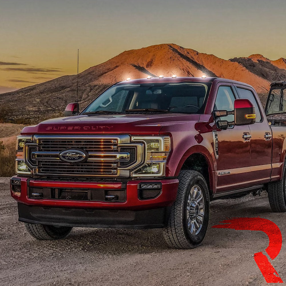 Ford Super Duty 17-25 5-Piece Cab Roof Light Set 2-Way Front & Rear Fa ...