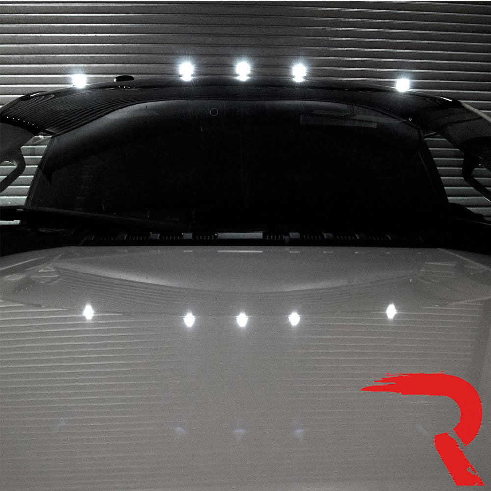 Ford Super Duty 17-25 5-Piece Cab Roof Light Set 2-Way Front & Rear Fa ...