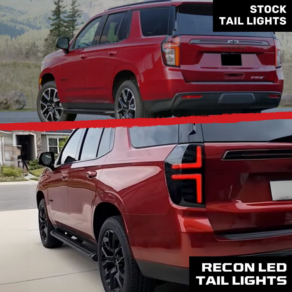 Chevy Tahoe & Suburban 21-24 OLED TAIL LIGHTS with LED Startup Sequenc ...