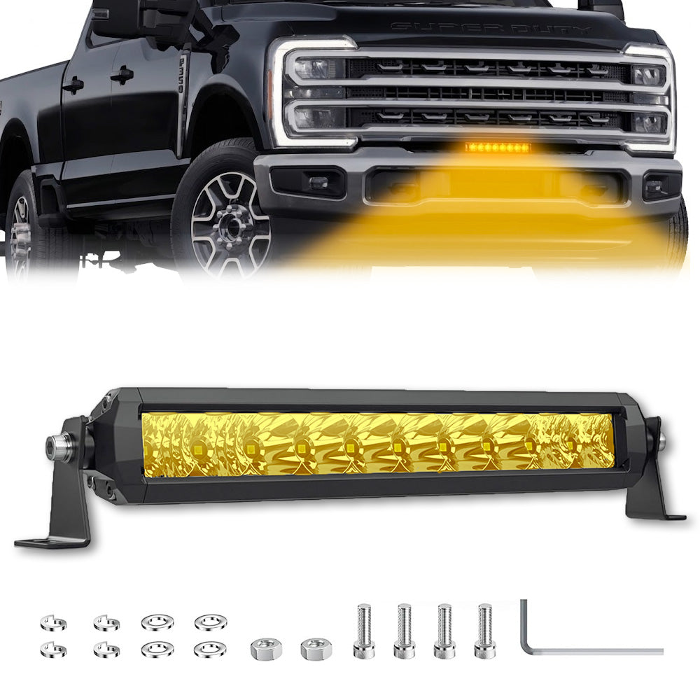 Universal 12" Heavy Duty Aluminum Ultra Bright 50W Flood Spot Combo LE ...