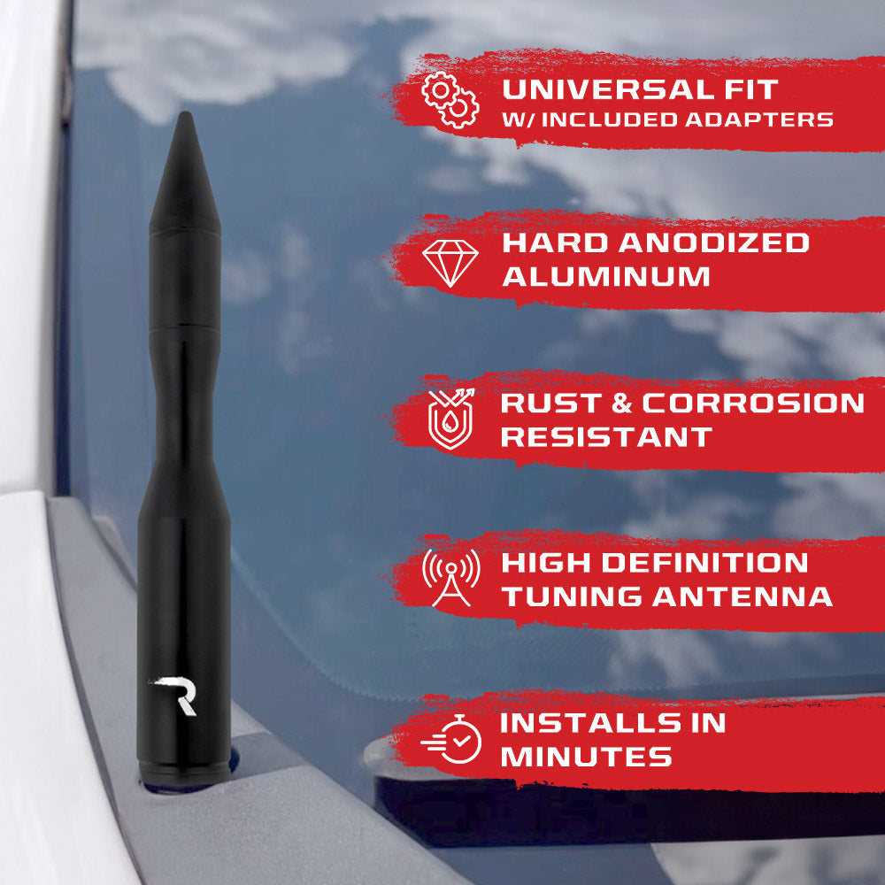 Aluminum Rocket Antenna in Black | GoRECON