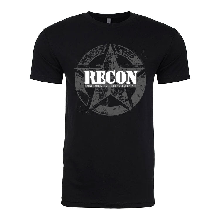 RECON American Military Star Logo T-Shirt - Black - GoRECON