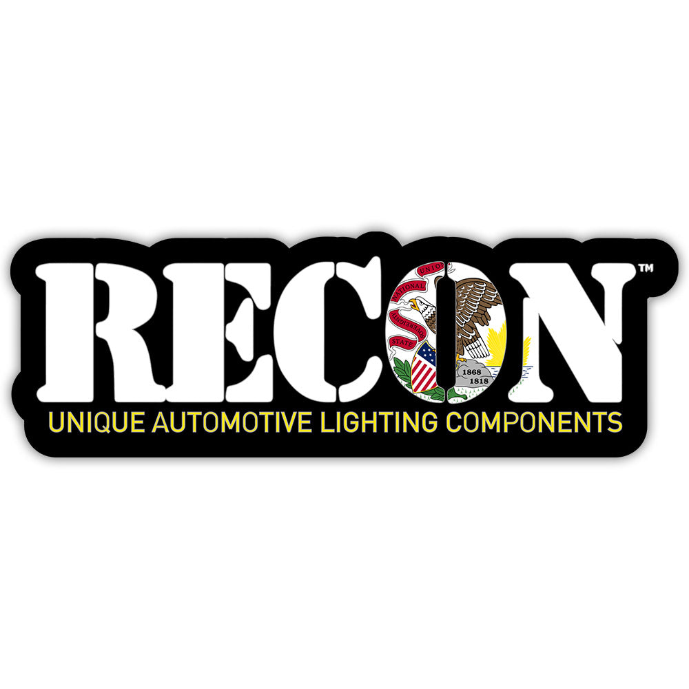 RECON U.S. State Decal Stickers - Choose Your State 7" x 2.75" Glossy ...