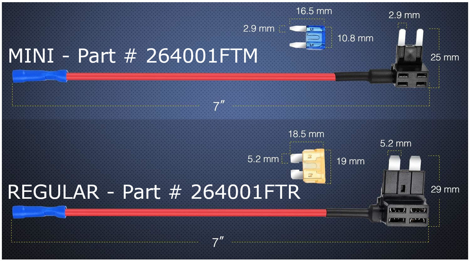 Fuse Box Quick Tap Add-a-Circuit with 5amp & 30amp Fuses - MINI SIZE F ...
