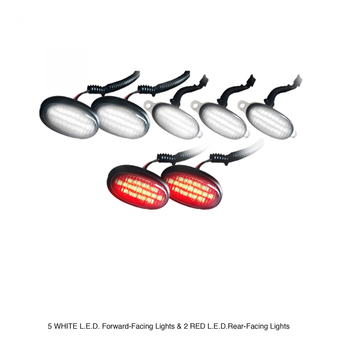 Ford Raptor 09-14 Fender Light White & Red LED in Smoked w/ Black Trim ...