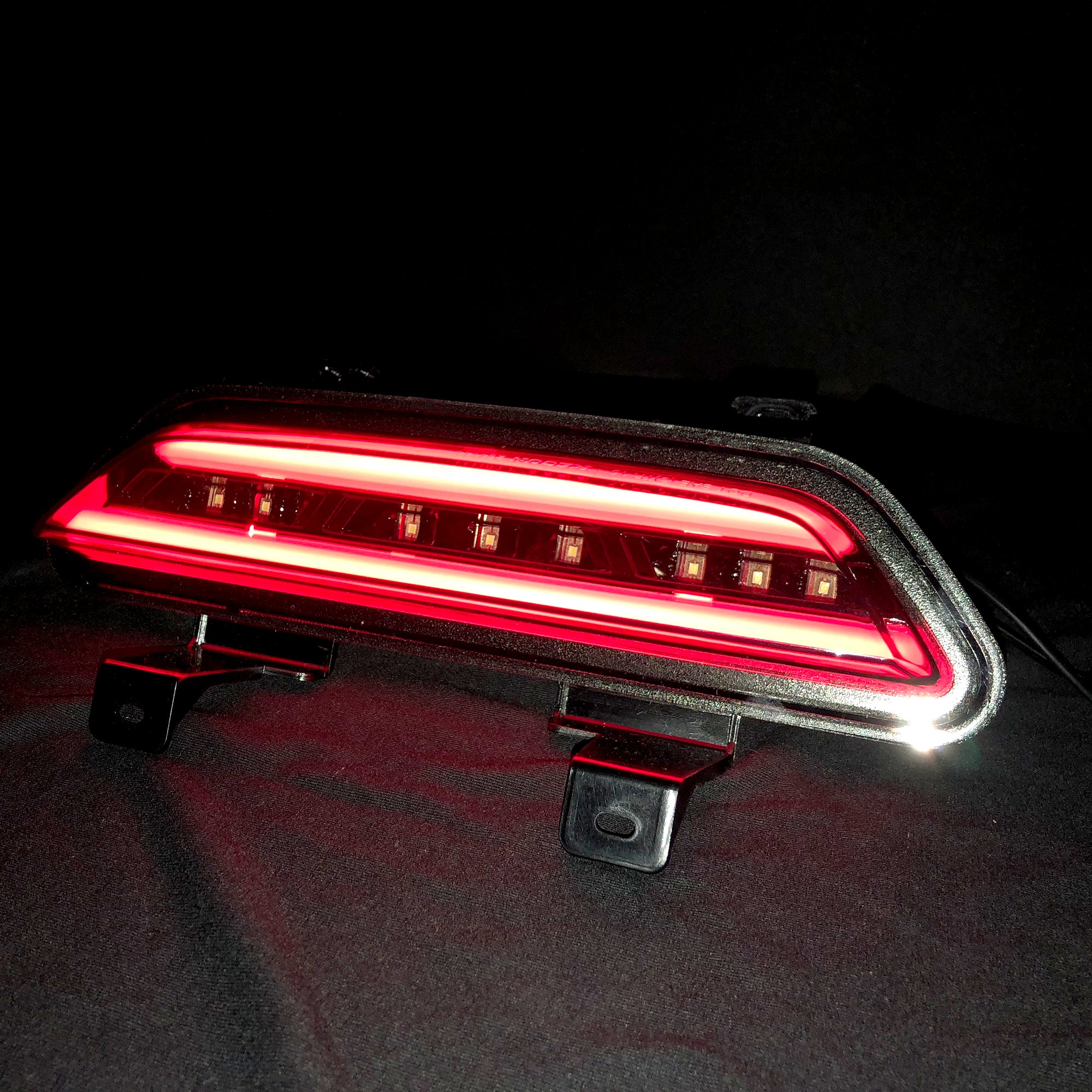 Ford Mustang 15-17 Rear Bumper Center Fender Light Kit LED Clear - GoRECON