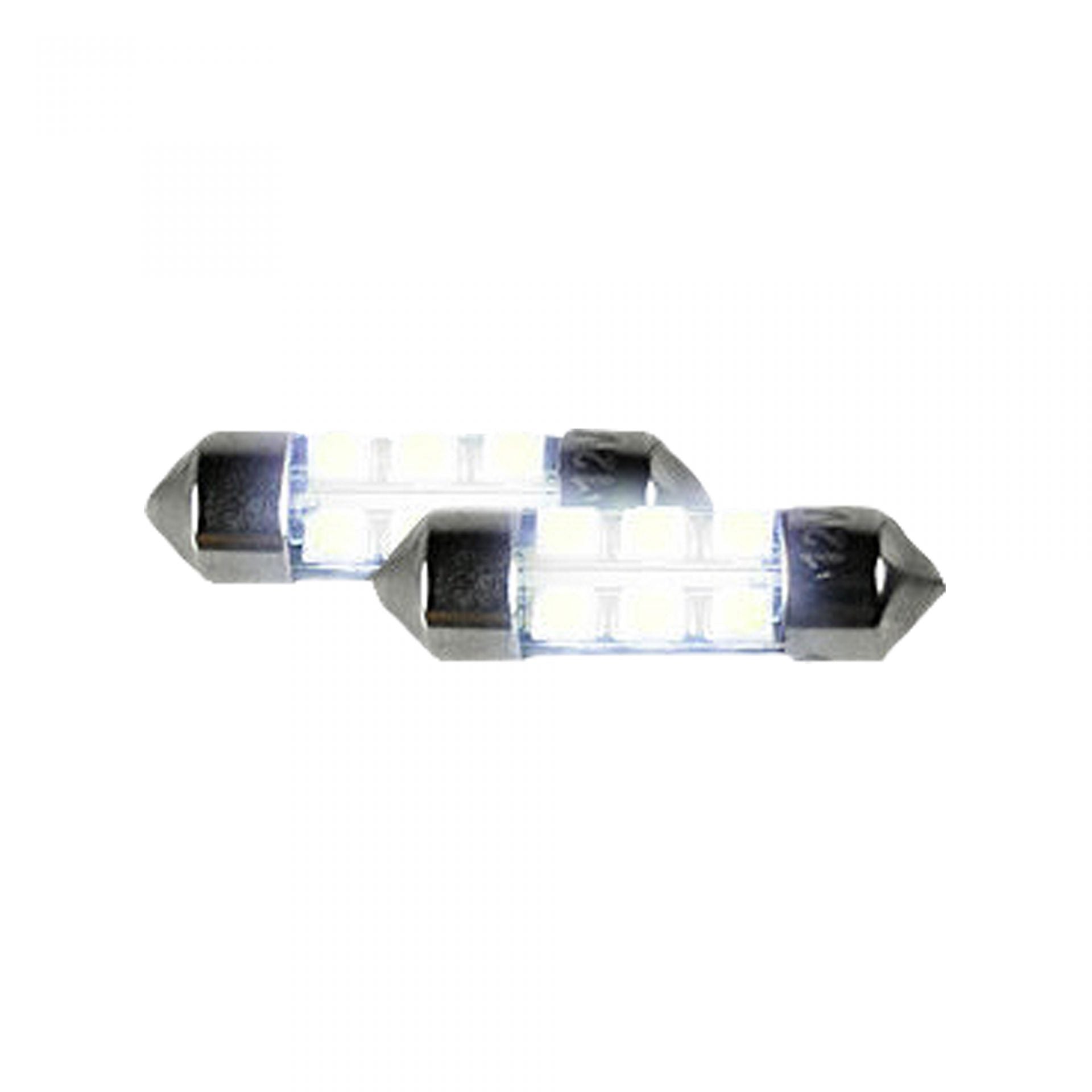 3175 10mm x 31mm Festoon Style High-Power 1-Watt 6 LED Bulbs in WHITE ...