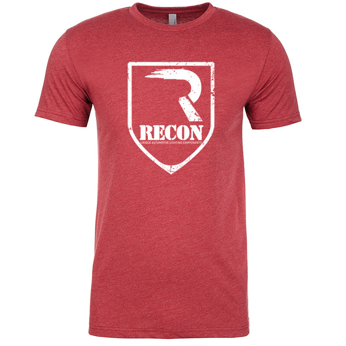 RECON Red Shirt with White R- Shield Shirt - GoRECON