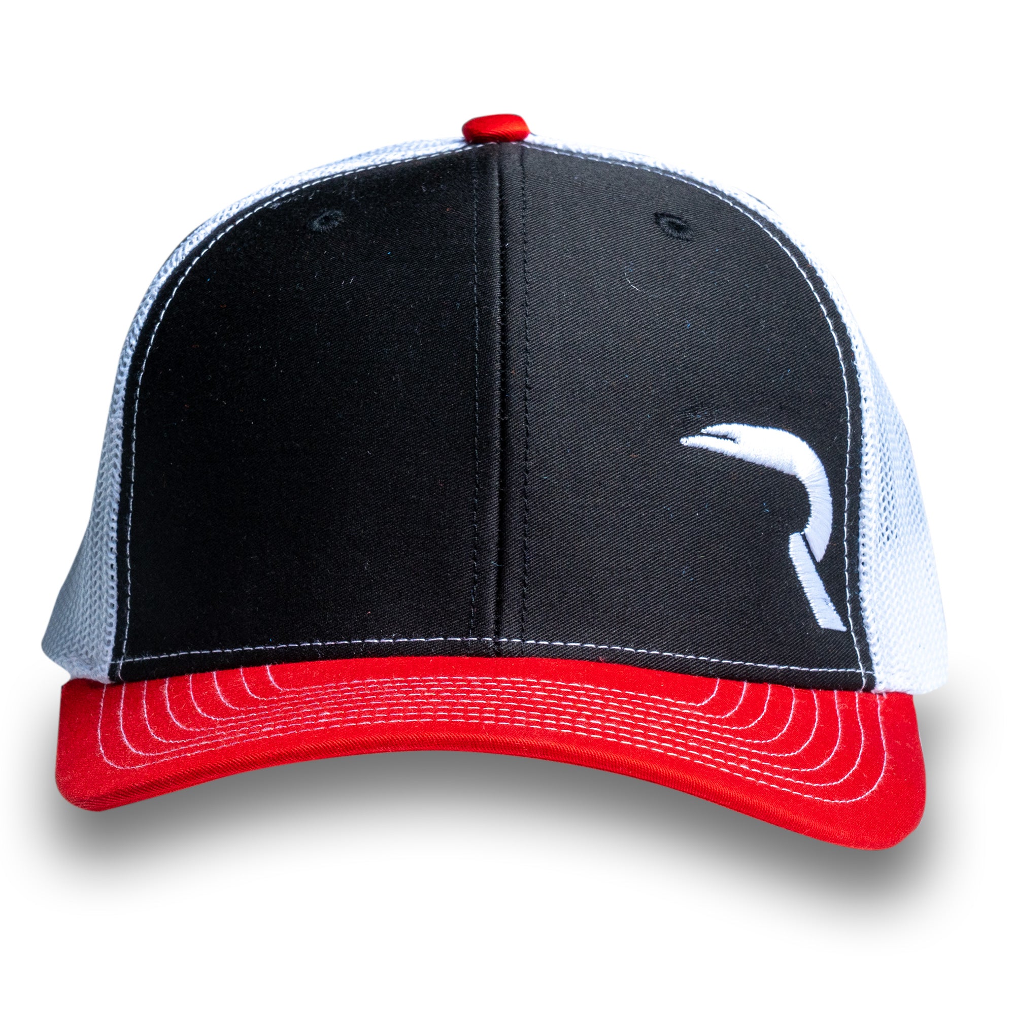 RECON "R" Trucker Snapback Hat - Navy / White / Red - GoRECON